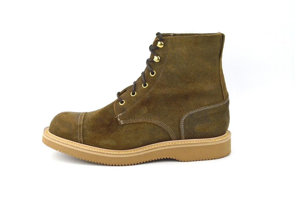Low Leg Logger Boot - Peanut Waxed Suede – Tricker's Factory Shop