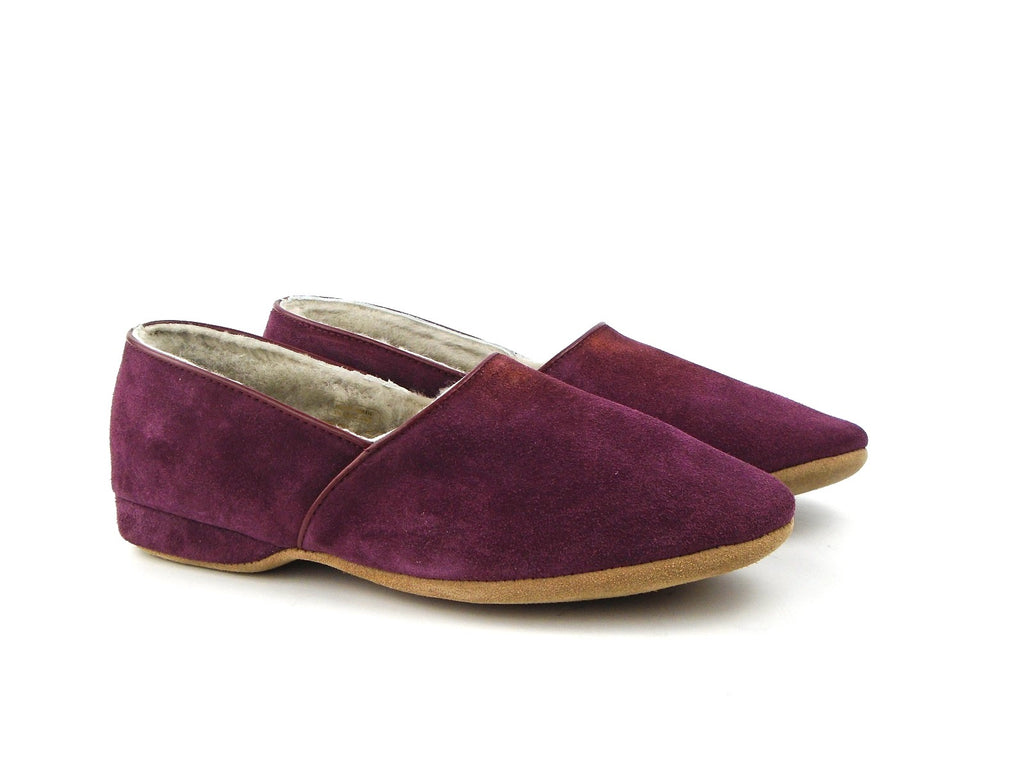 Anton Slippers - Wine Suede – Tricker's Factory Shop