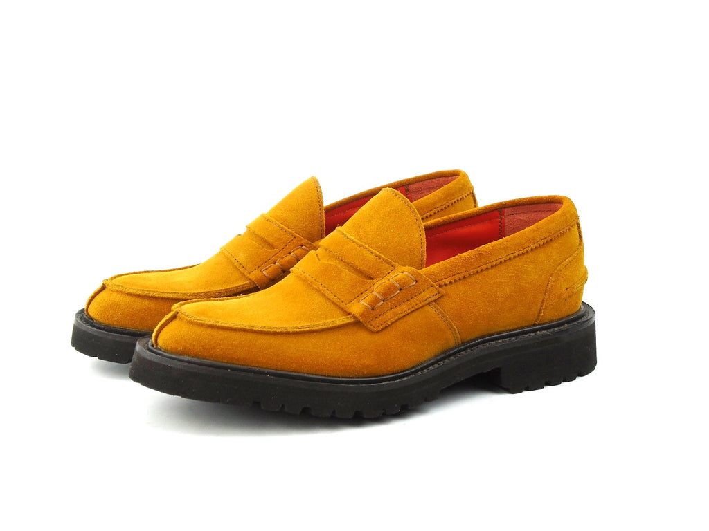 Eva Penny Loafer - Curry Suede – Tricker's Factory Shop