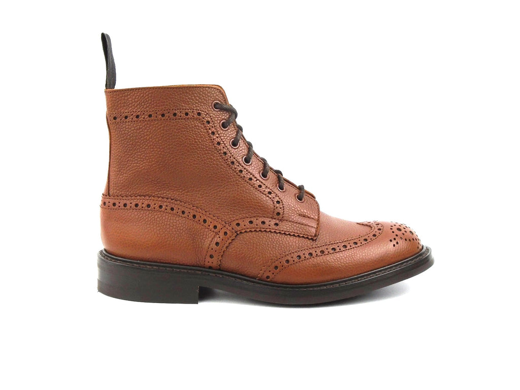 Stow Country Boot - Sienna Scotch Grain – Tricker's Factory Shop