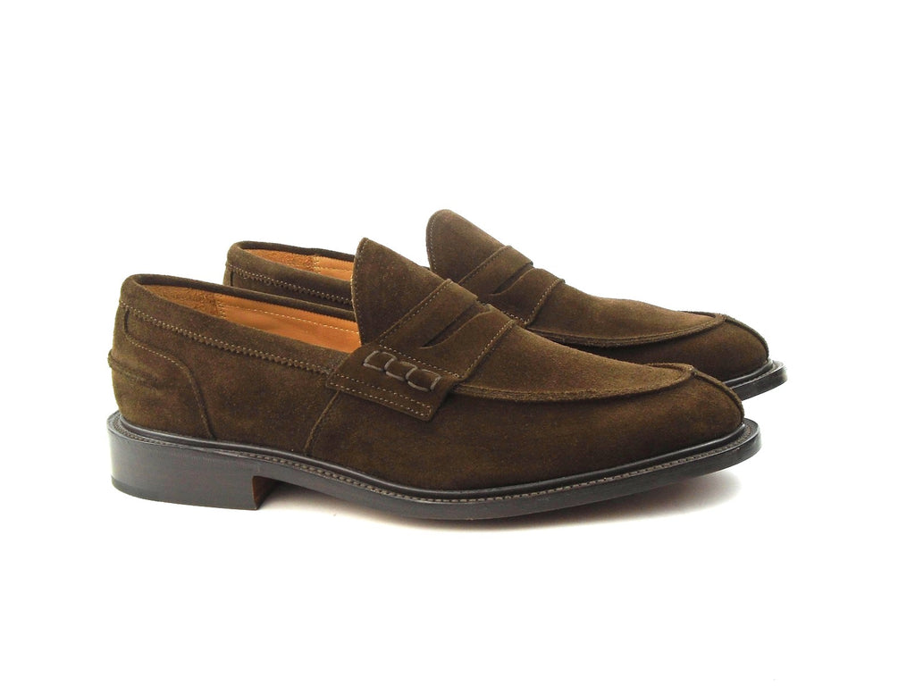 James Penny Loafer - Chocolate Suede – Tricker's Factory Shop
