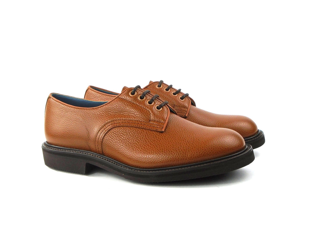 Daniel Derby Tramping Shoe - Tan Softee Grain – Tricker's Factory Shop