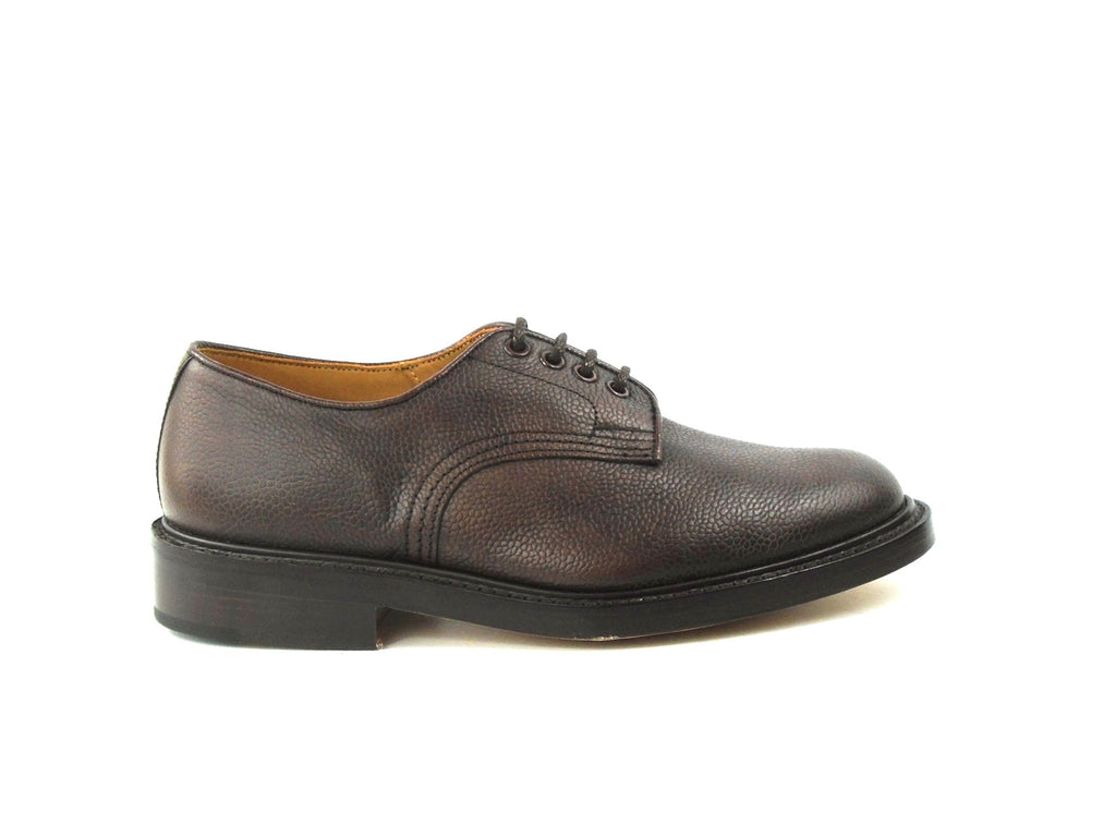 Daniel Derby Tramping Shoe - Dark Brown Scotch Grain – Tricker's ...