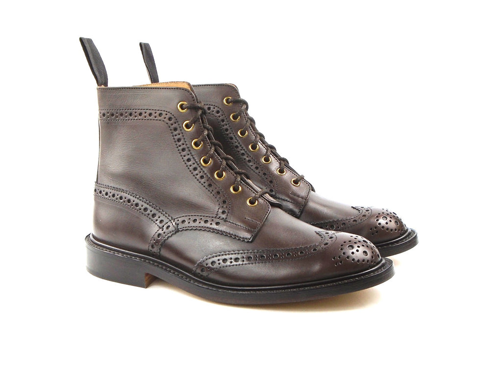 Stow Country Boot - Brown Espresso Calf (Training Sample) – Tricker's ...