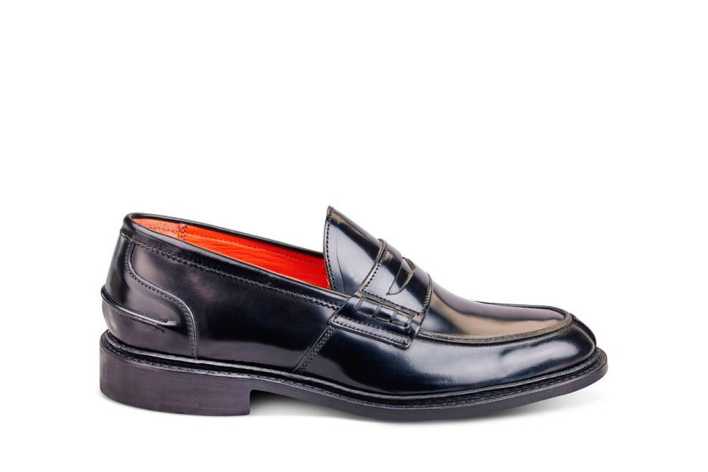 Eva Penny Loafer - Black Bookbinder – Tricker's Factory Shop