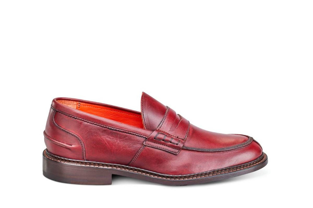 Eva Penny Loafer | Burgundy Cutter | Tricker's – Tricker's Factory Shop