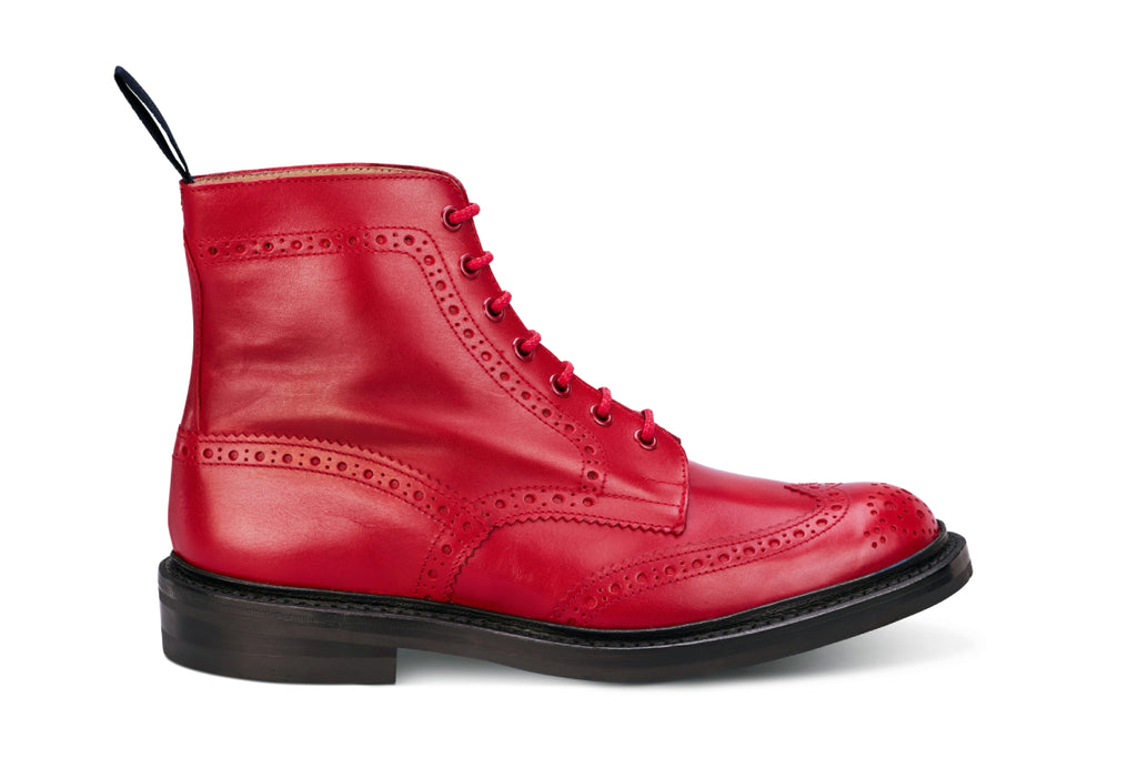 Stow Country Boot - Red Calf – Tricker's Factory Shop