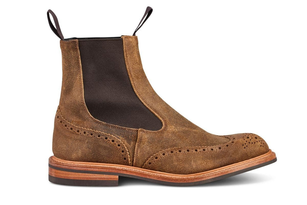 Henry Country Boot - Peanut Reverse Suede – Tricker's Factory Shop