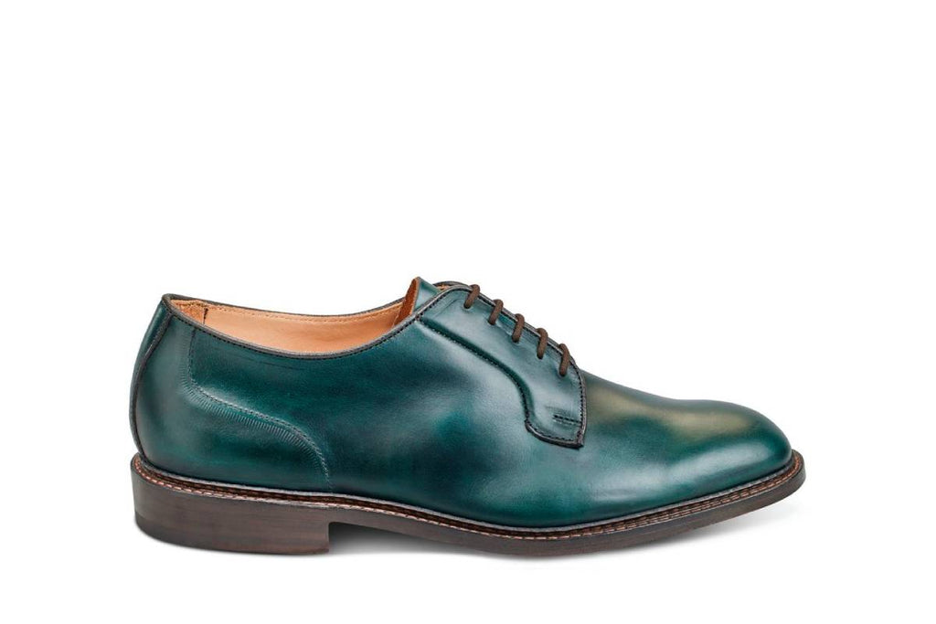Robert Derby Shoe - Lightweight - Green Cutter – Tricker's Factory Shop