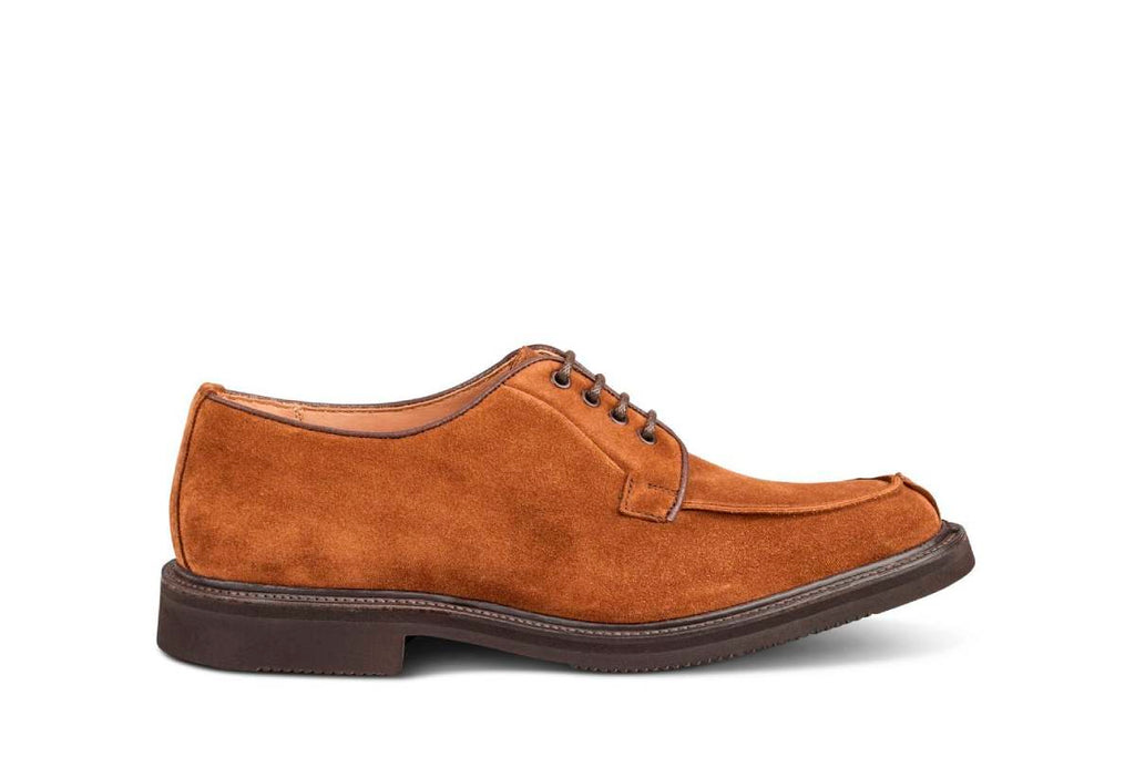 Stuart Apron Front Derby Shoe - Cubana Suede – Tricker's Factory Shop